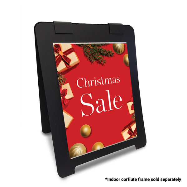 Christmas Red and Gold A Frame Poster Inserts – In Store Sale Signs