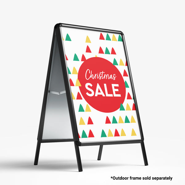 Christmas Repeating Trees A Frame Poster Inserts – In Store Sale Signs