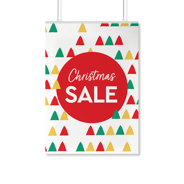 Christmas Repeating Trees Sale Poster – In Store Sale Signs